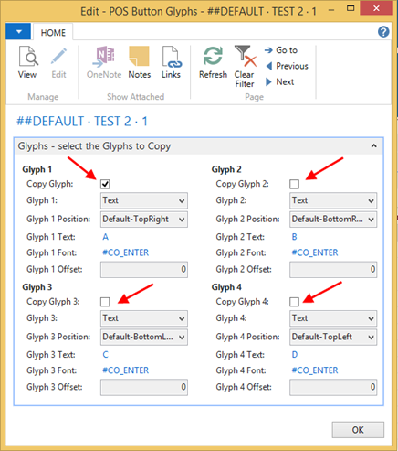 POS Menus