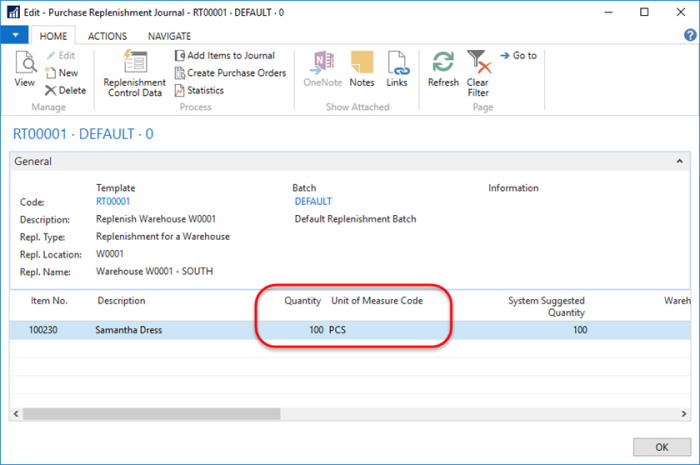 How to: Create a Purchase Order in Purchase Unit of Measure