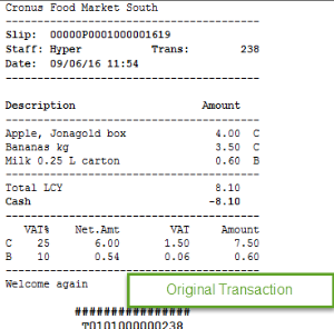 Void and Copy Transaction