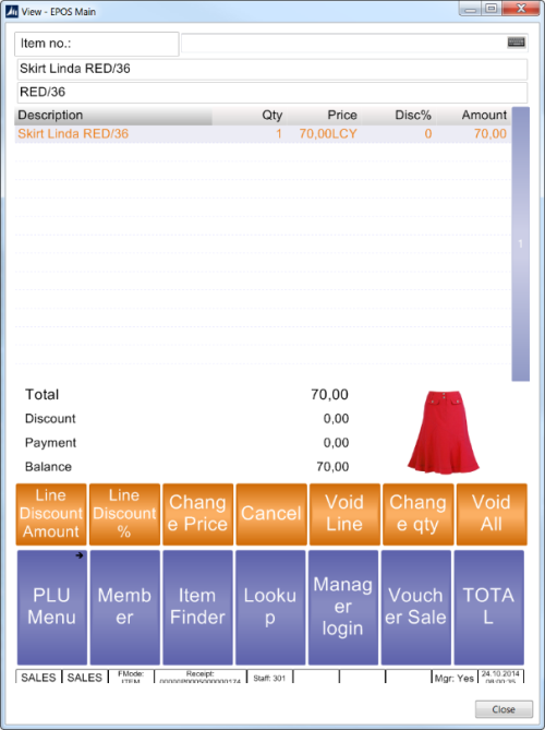 Dynamic POS Panel Layout